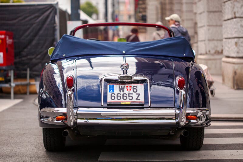 Vienna, Austria - June 06, 2018: Rear Part of Retro Car Editorial Image ...