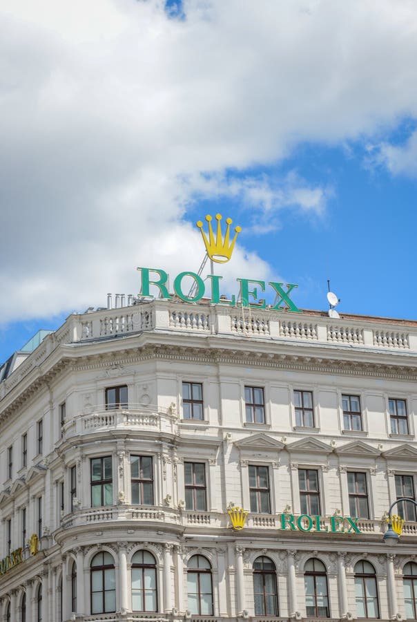 VIENNA, AUSTRIA - JUNE 01, 2016: the Rolex Building at Vienna, a ...