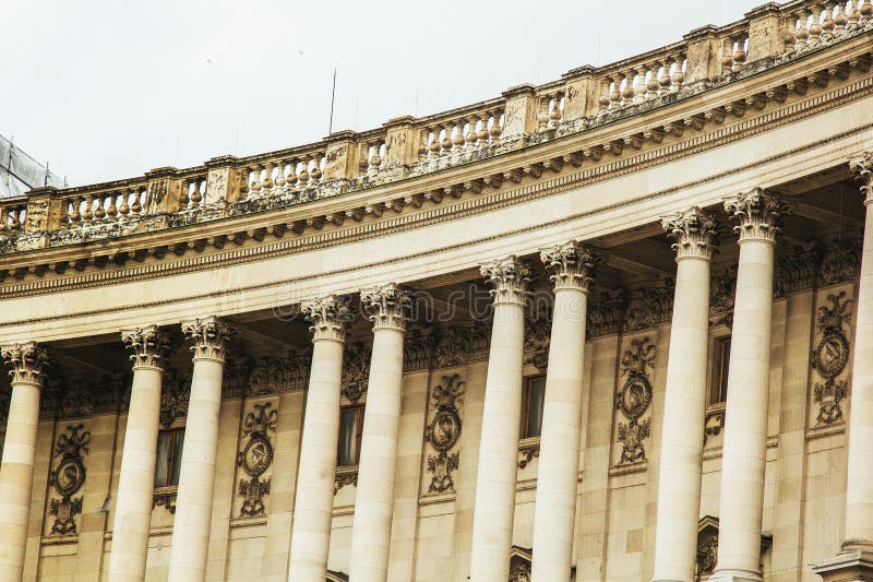 Vienna, Austria - May 12, 2019: a Grand Building with Classical Columns ...