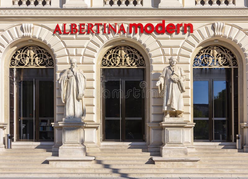 Vienna, Austria - October 2021: Albertina Modern Museum in Vienna ...