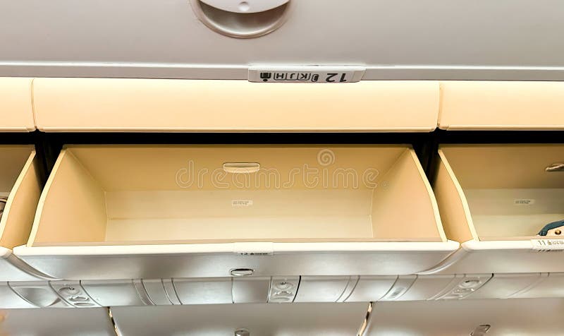 Airplane Cabin Facilities stock photo. Image of lighting - 10507624