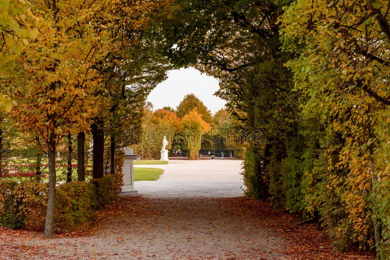 Vienna, Austria - October 2021: Schonbrunn Park in Autumn Stock Image ...
