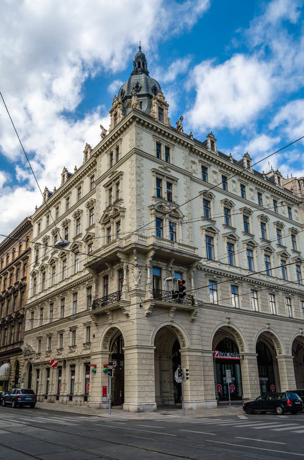 Classical Architecture and Urban Scene in Vienna, Austria Editorial ...