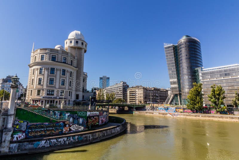 VIENNA, AUSTRIA - SEPTEMBER 9, 2021: Observatory Urania in Vienna ...