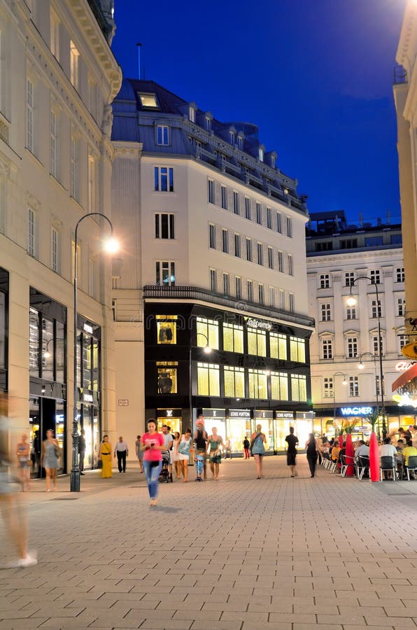 Vienna, Austria editorial stock image. Image of night - 60556829