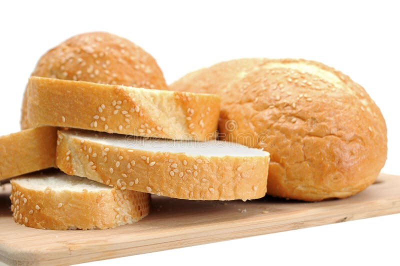 Vienna bread slice stock image. Image of food, sesame - 41281189