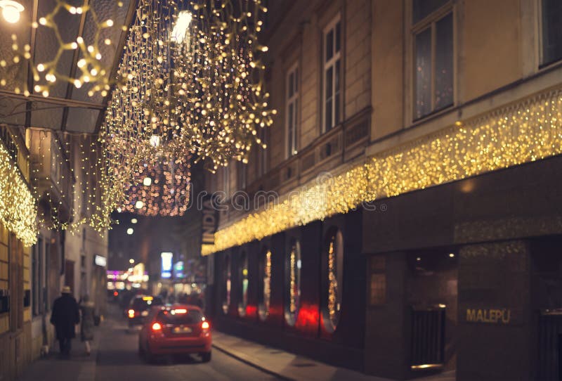 Vienna Christmas lights editorial stock image. Image of wien - 82243814