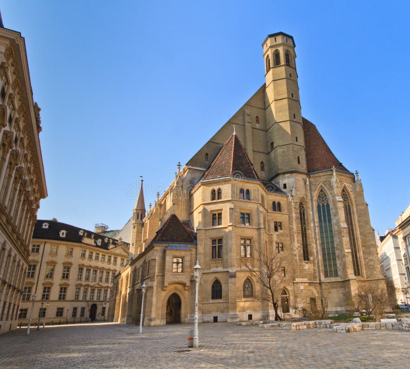 Vienna - Church of the Minorites (Minoritenkirche) Stock Image - Image ...