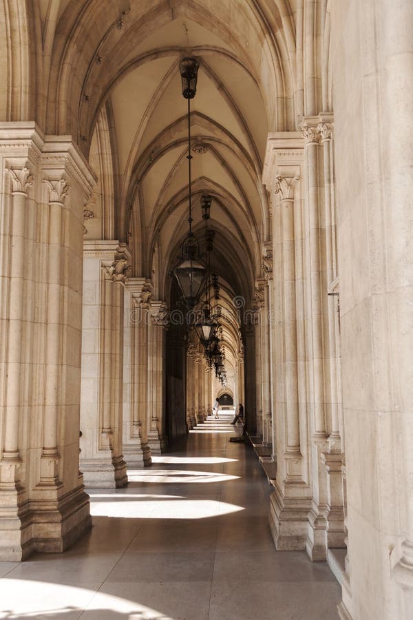Vienna City Hall Corridor 1 Editorial Stock Image - Image of interior ...