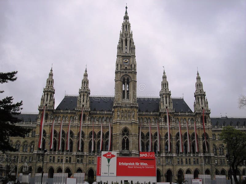 Vienna City Hall - 15 Years Ago on May 1, 2006 Editorial Stock Image ...