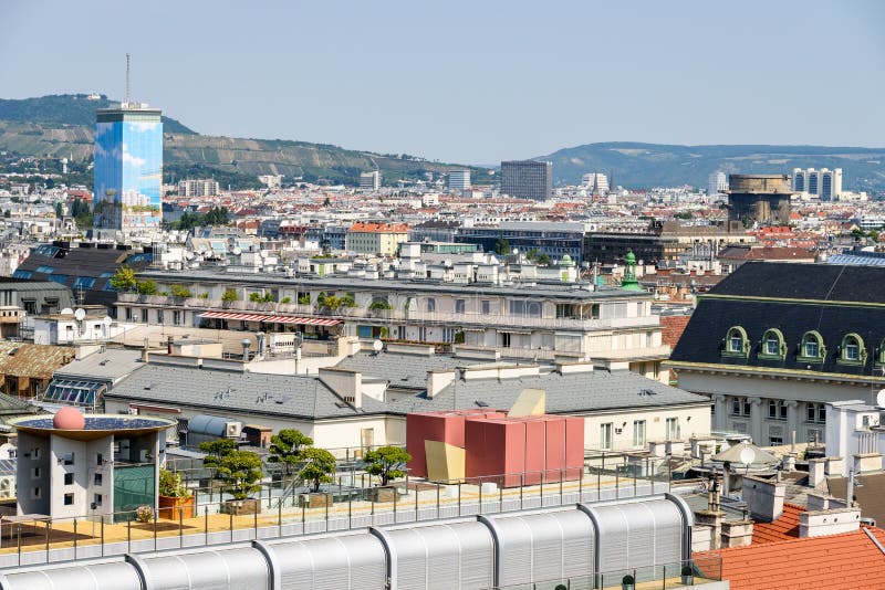 Vienna City Skyline editorial photo. Image of background - 60574416