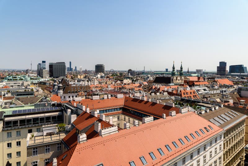 Vienna City Skyline stock photo. Image of downtown, green - 60758548