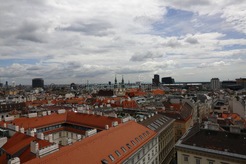 Vienna City View in Austria,2015 Stock Image - Image of view, pattern ...