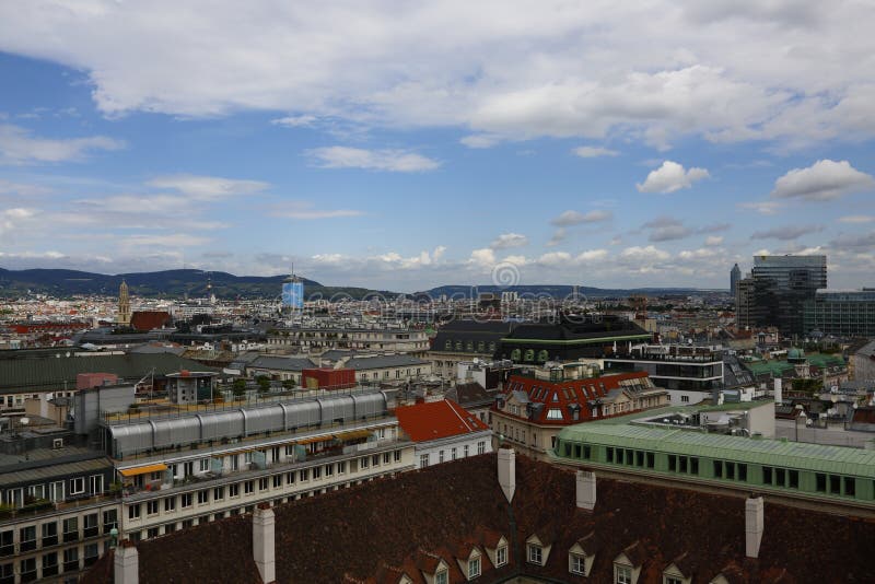 Vienna City View in Austria,2015 Stock Image - Image of travel, europe ...