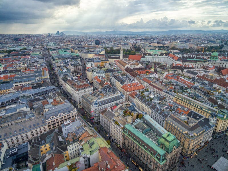 Vienna Cityscape, Austria. Most Popular Sightseeing Objects in ...