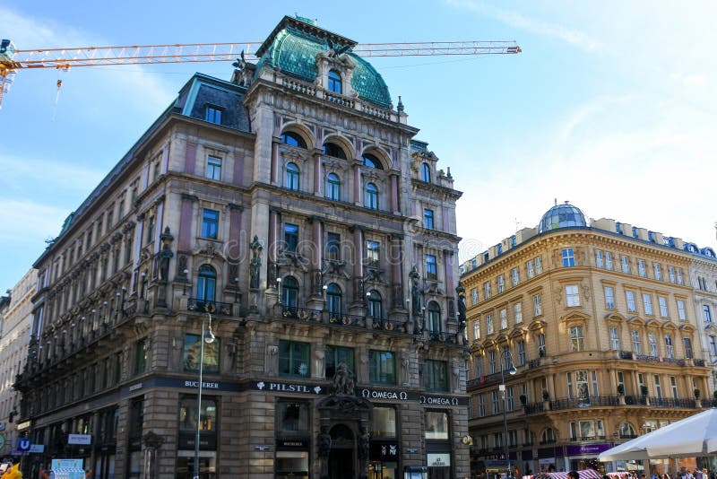 Vienna downtown editorial photo. Image of dark, commercial - 103229986