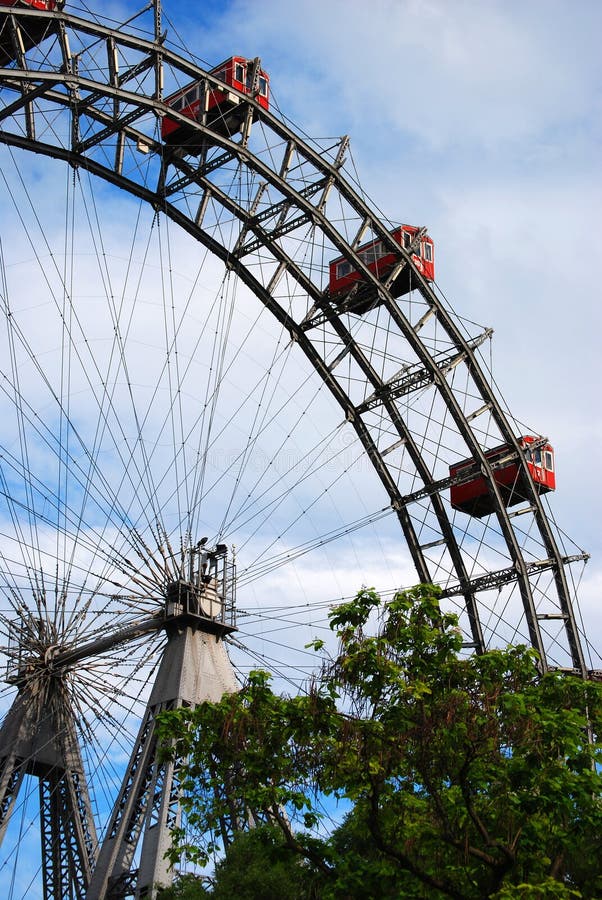 Vienna Ferris wheel stock image. Image of spokes, blue - 26321025