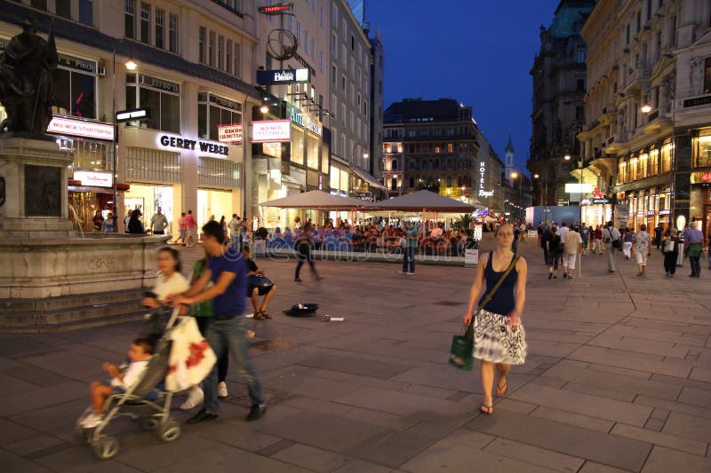 Vienna - Graben editorial photo. Image of exterior, site - 23034326