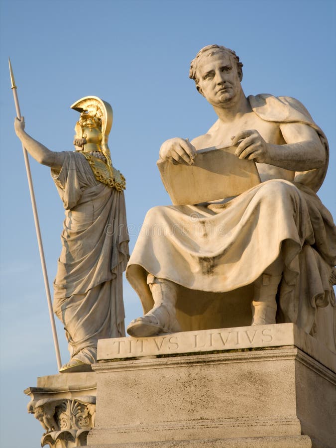 Vienna - Historian Titus Livius Statue for the Par Stock Photo - Image ...