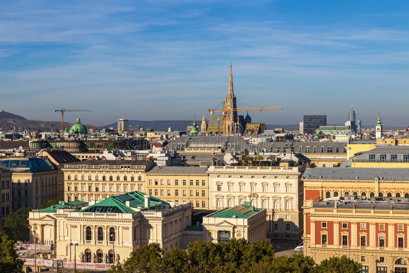 Vienna Historical Center View from the Rooftop Editorial Photography ...