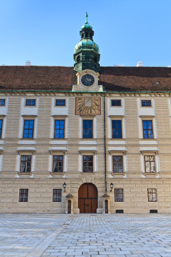 Vienna Hofburg Palace - Inner Square Stock Photo - Image of history ...