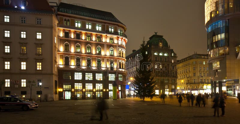 Vienna in night. Austria stock photo. Image of historic - 22551406