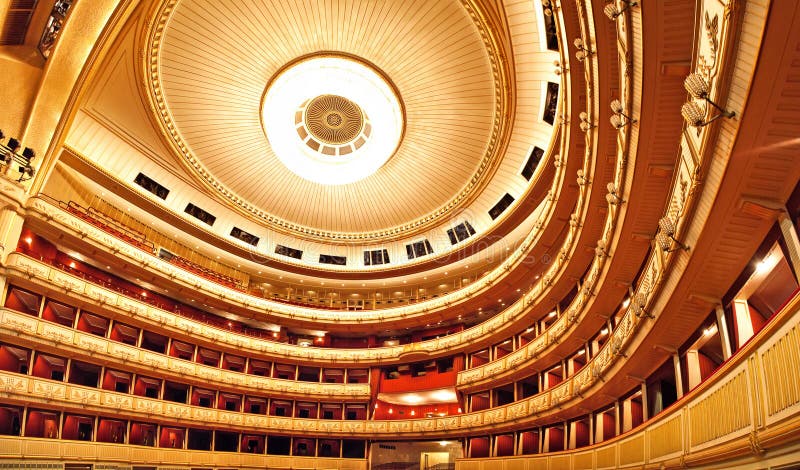 Vienna Opera interior stock image. Image of state, culture - 19798453