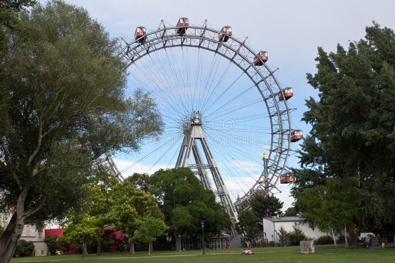 Gondola Of The Vienna Prater Wheel Stock Image - Image of ferris ...