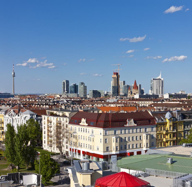Vienna Skyline stock image. Image of district, tower - 24660879