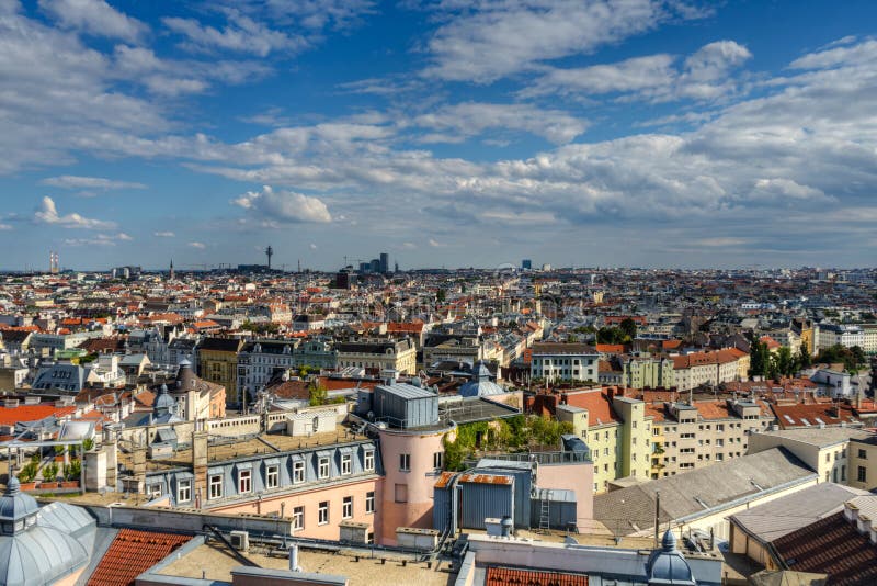 Vienna Skyline stock photo. Image of property, cloud - 59020262