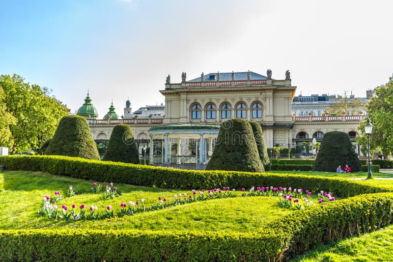 Vienna in the Spring Sunny Day, Austria Stock Image - Image of people ...