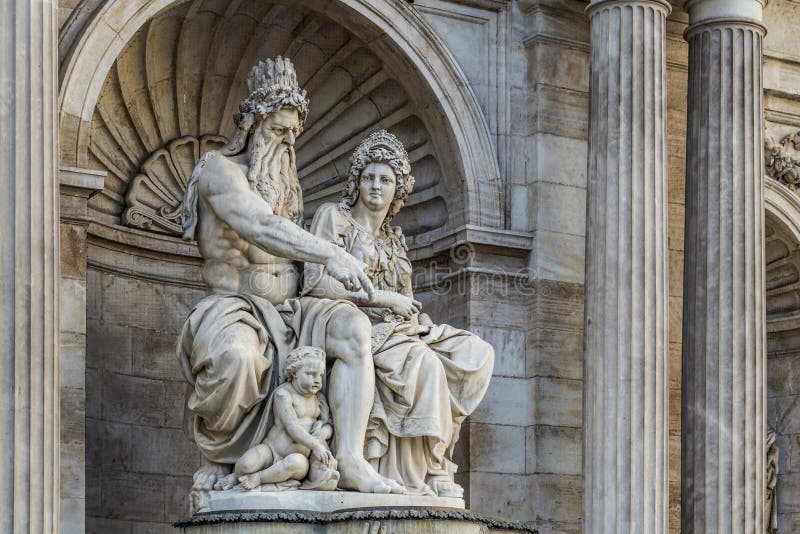 Vienna in the Spring Sunny Day, Austria Stock Photo - Image of material ...