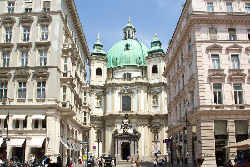 Vienna, St. Peters Church editorial photography. Image of famous - 64701647