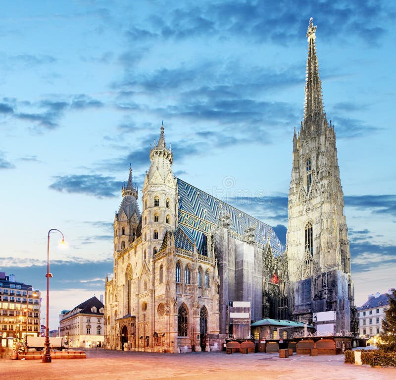 Vienna - St. Stephan Cathedral, Austria, Wien Stock Image - Image of ...