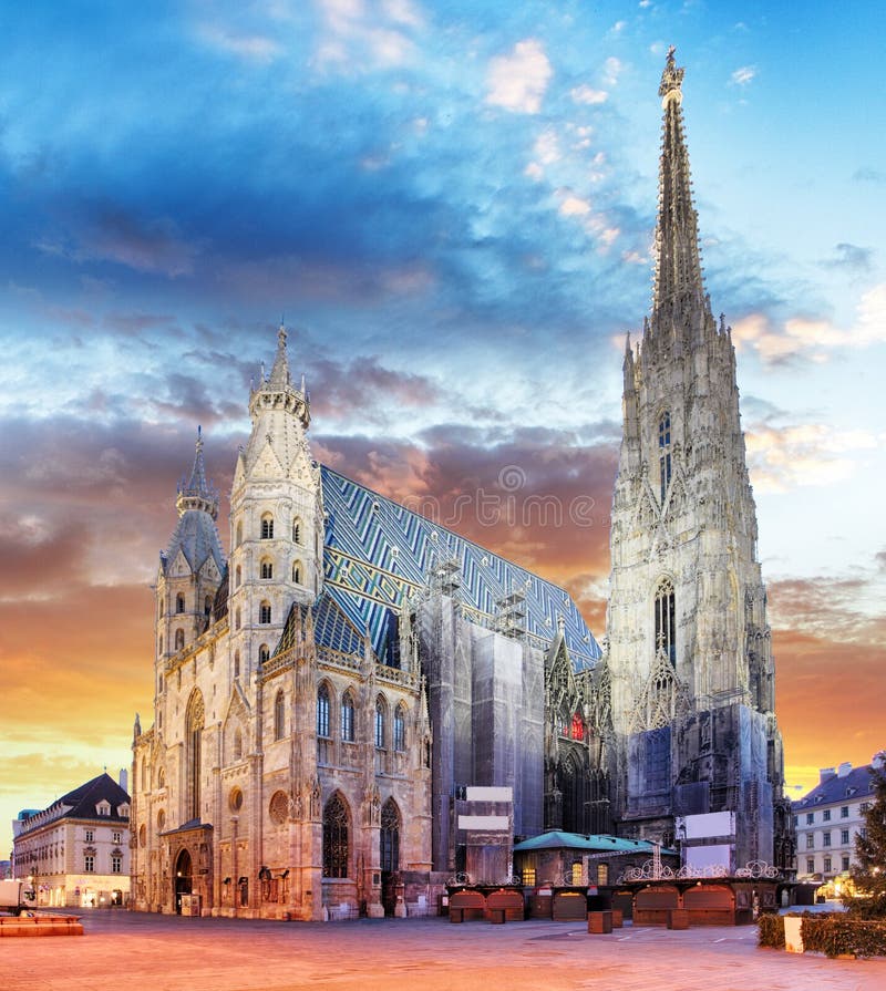 Vienna - St. Stephen S Cathedral, Austria Stock Photo - Image of ...