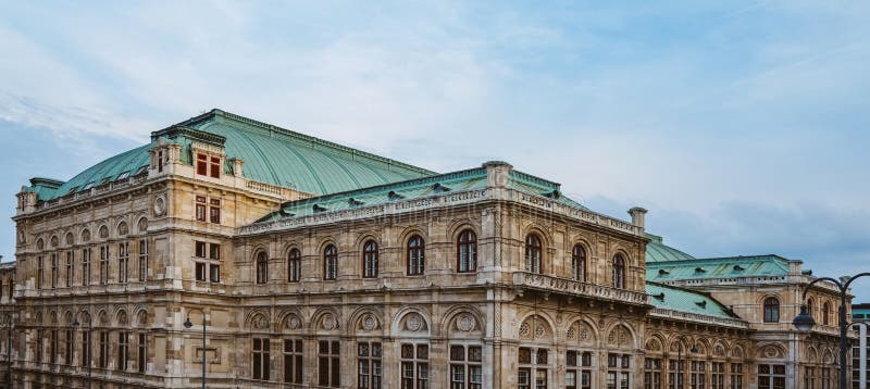 Vienna State Opera, in Austria, Web Banner Stock Photo - Image of ...