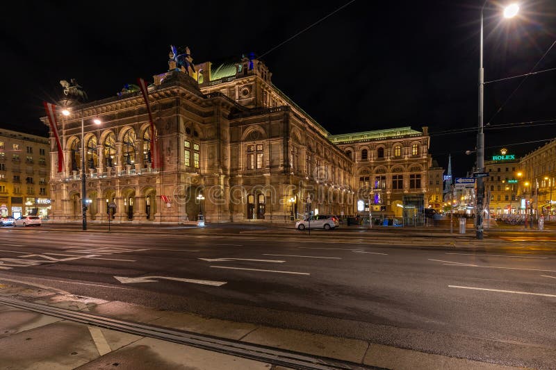 The Vienna State Opera Building at the Ringstrasse in Downtown Vienna ...