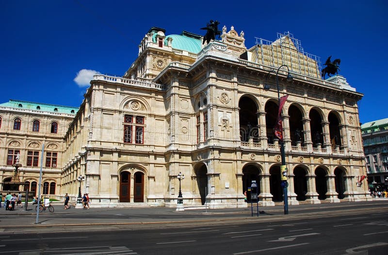 Vienna State Opera House stock photo. Image of sculpture - 8484838
