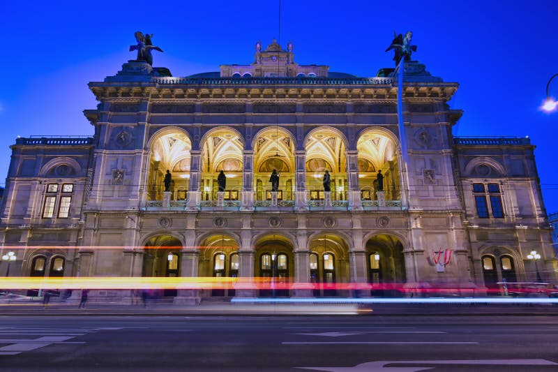 The Vienna State Opera Located in Vienna, Austria Stock Photo - Image ...