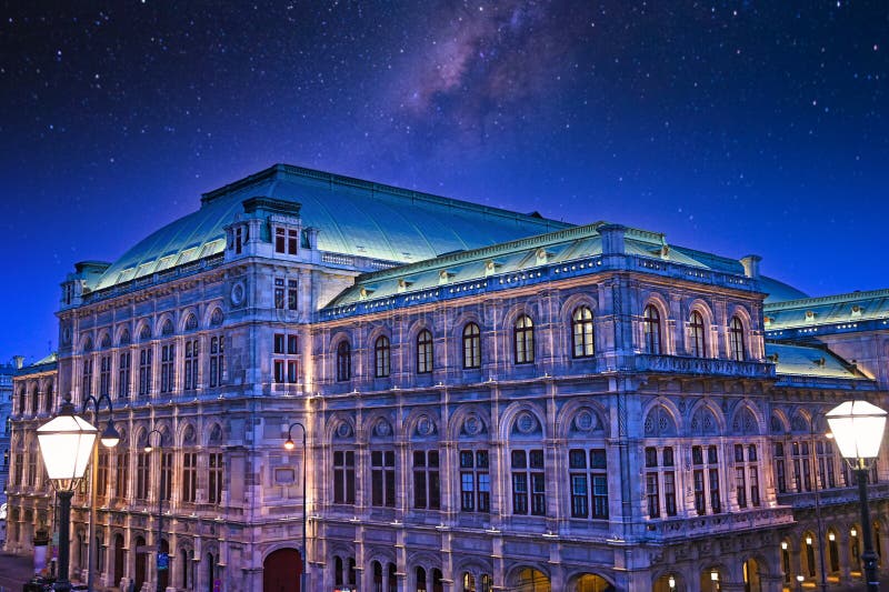 Vienna State Opera at Night,Wiener Staatsoper,Vienna Stock Image ...