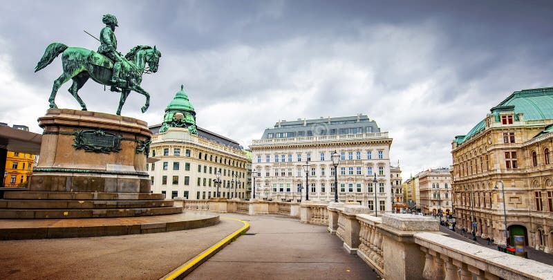 Vienna State Opera and Old City View Stock Photo - Image of photograph ...