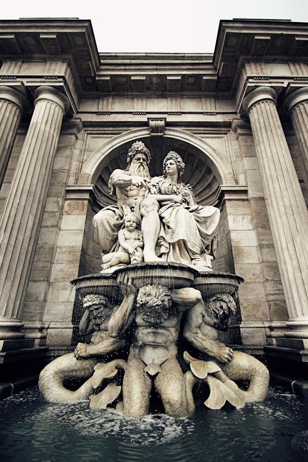 Vienna statue stock photo. Image of travel, drop, wien - 53883498