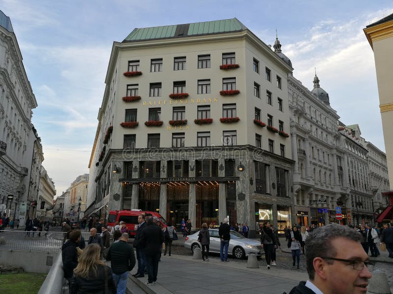 Vienna streets editorial stock photo. Image of downtown - 105808028