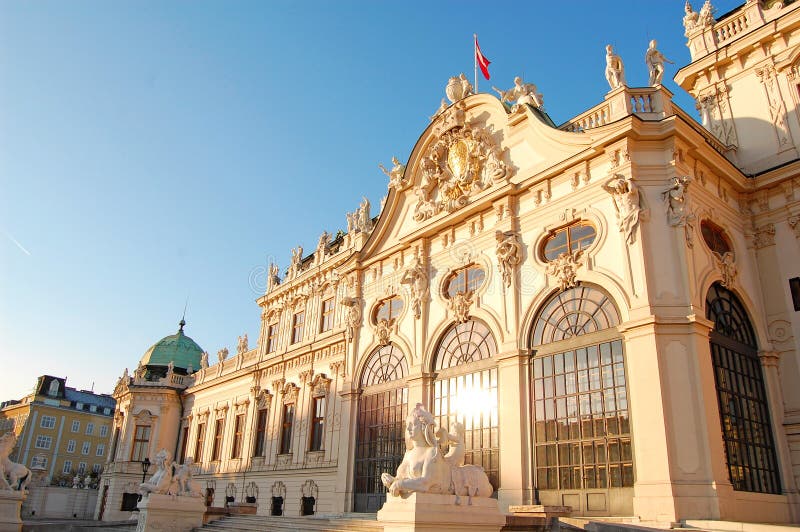Vienna Summer Palace stock image. Image of belvedere - 13033603