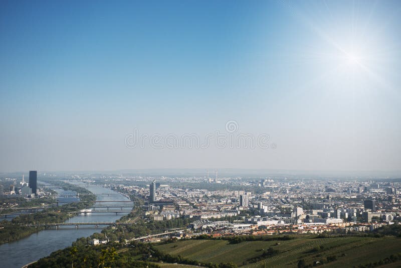Vienna stock photo. Image of kalenberg, skyline, vacation - 70305562