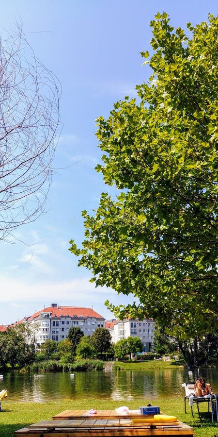 Vienna Wien Donau Danube stock photo. Image of vienna - 124461282