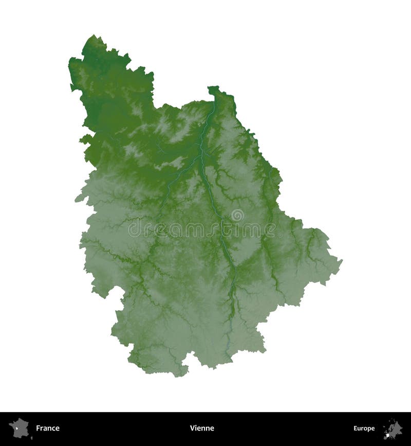 Vienne, France, Isolated on White. Physical Stock Illustration ...