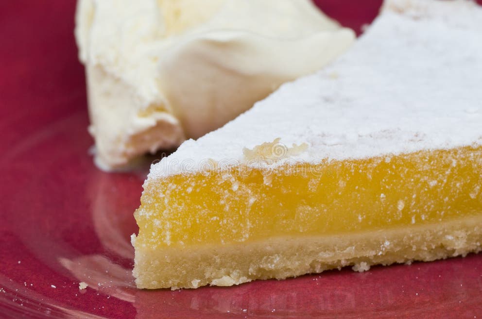Viennese Lemon Tart stock photo. Image of custard, slice - 23734126