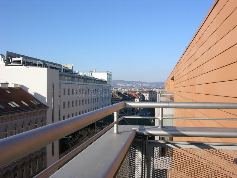 Viennese library stock image. Image of rail, exterior, overlook - 511573