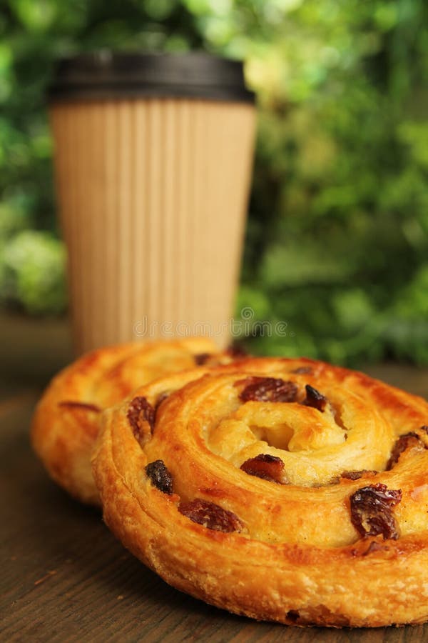 Viennese Pastry with Raisins Stock Photo - Image of tasty, stuffed ...